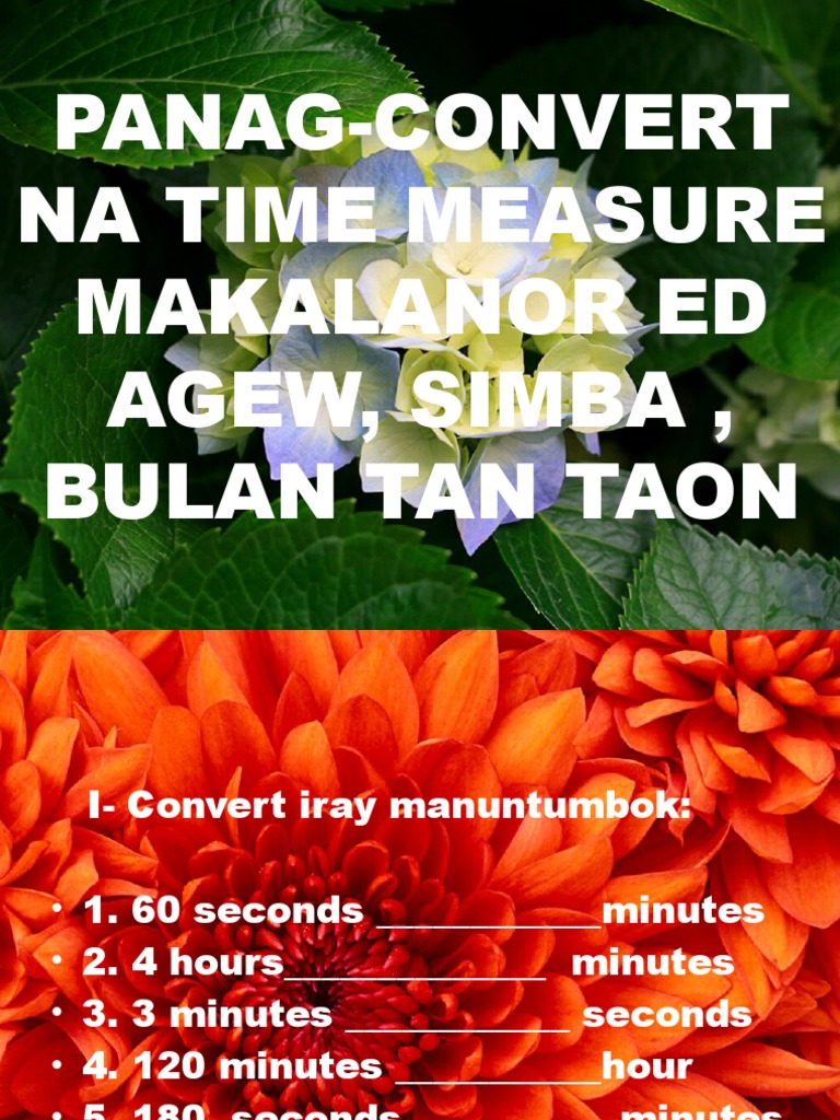 Time Conversion Exercises | PDF | Self-Improvement | Wellness