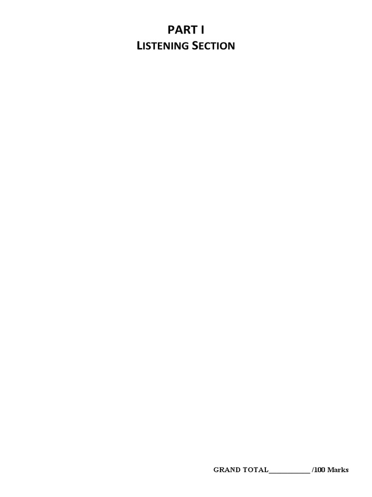 Test Template | PDF | English Language | Grammar