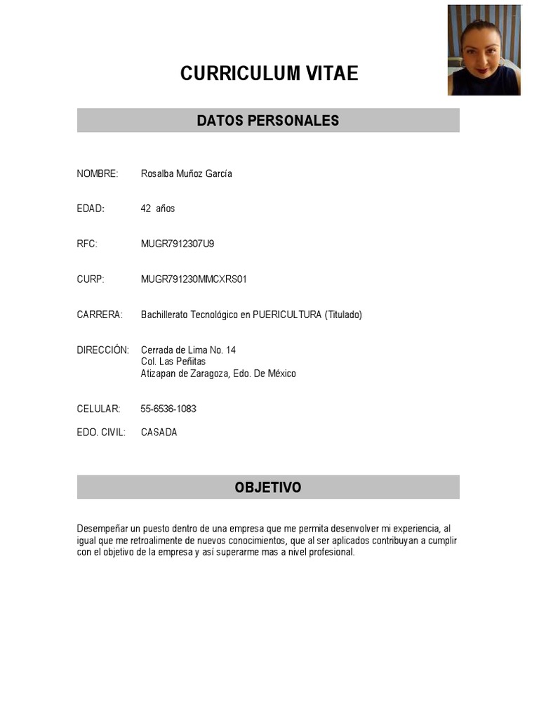 CV Rosy Act | PDF | Presupuesto | Marca
