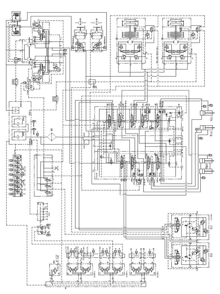 Xe750d Xe800d Xe750g Xe800ga液压原理图-汉语 | PDF