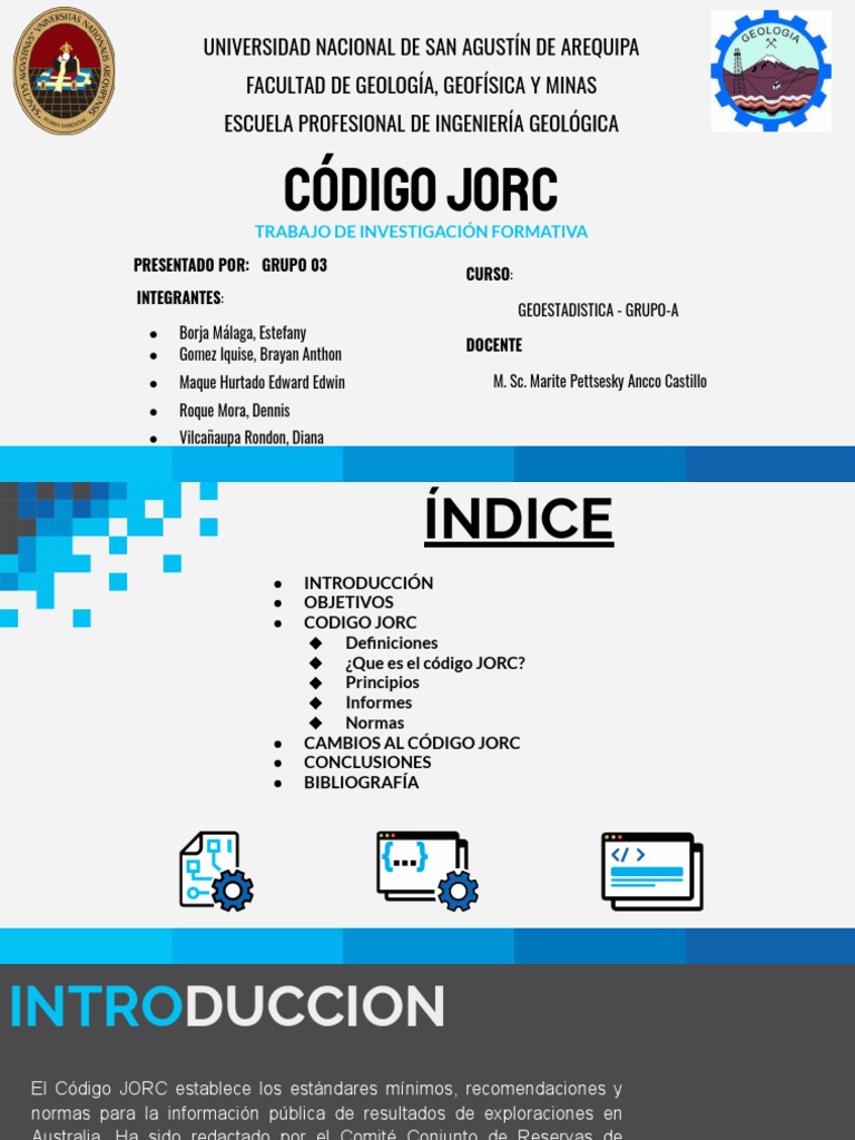 Grupo 3 Código Jorc | PDF | Minería | Mineral
