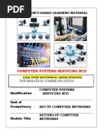CSS NC II Core 2 Set-Up Computer Networks Updated | PDF | Coaxial Cable | Ip Address