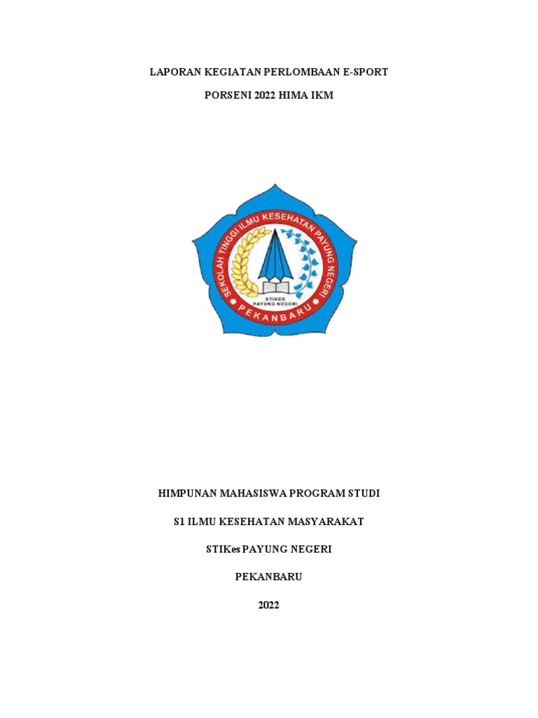 Laporan Kegiatan E-Sport | PDF
