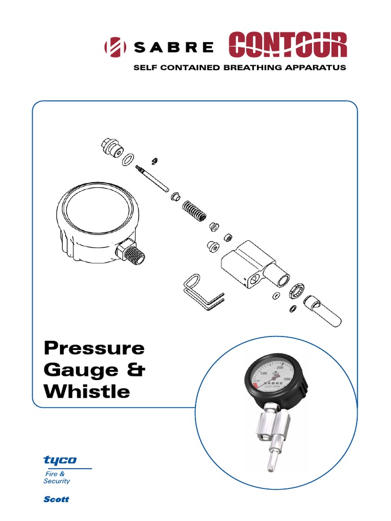 SCBA Pressure Gauge Assembly Guide | PDF | Gas Technologies ...