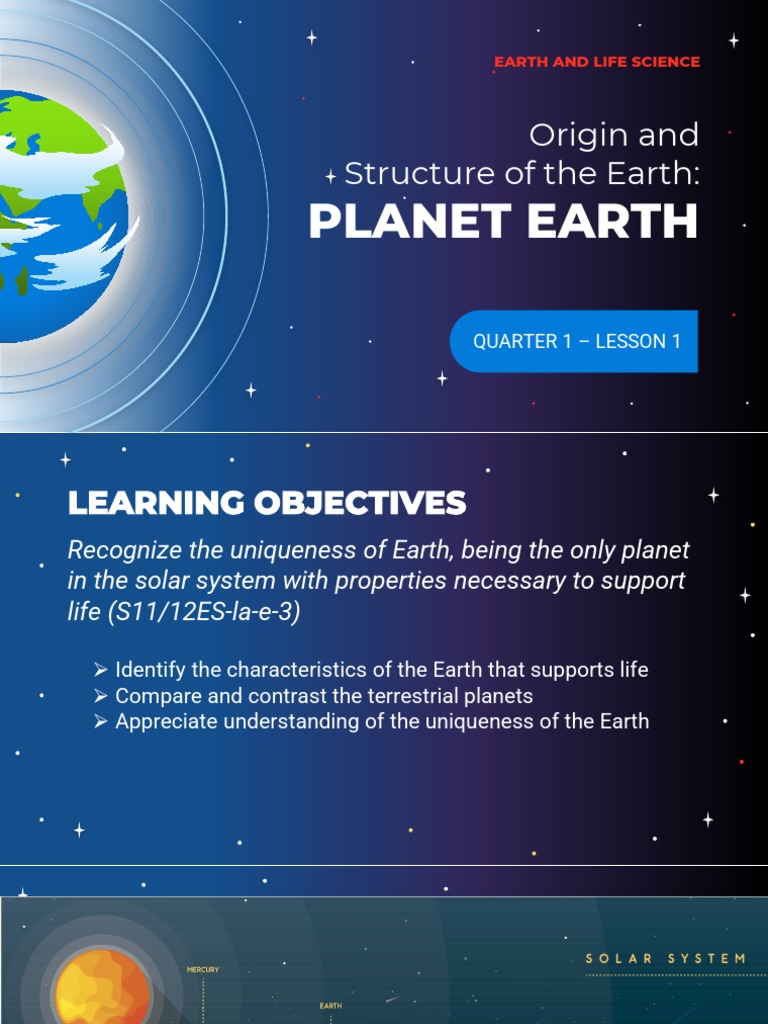 Els q1w1-1 Planet-Earth | Download Free PDF | Atmosphere | Planetary ...