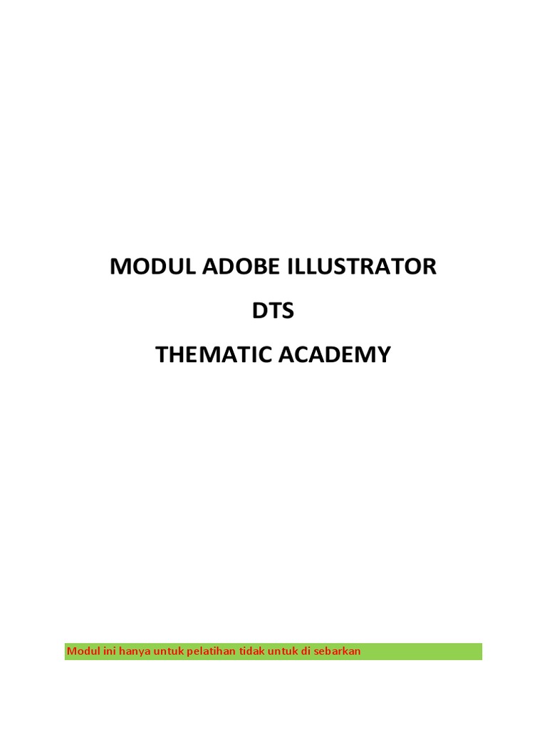 Modul Adobe Illustrator | PDF