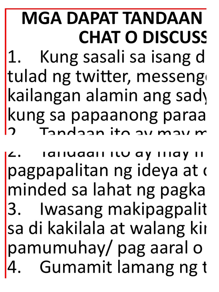 Tarpapel - Discussion Forum at Chat | PDF