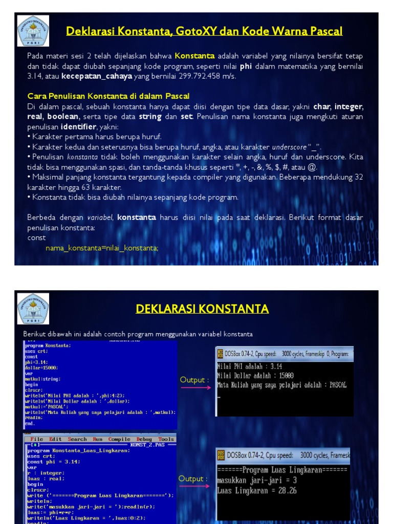 Variabel Konstanta | PDF | Komputer