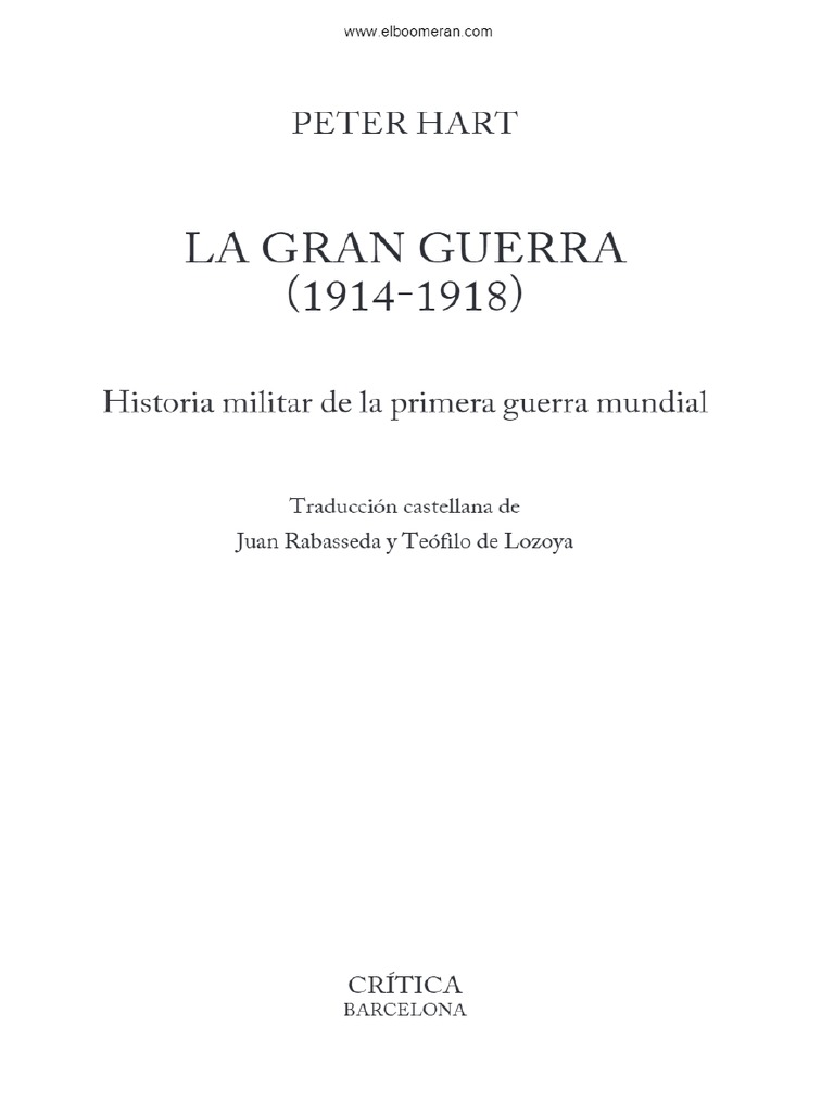 La Gran Guerra - Peter Hart | PDF