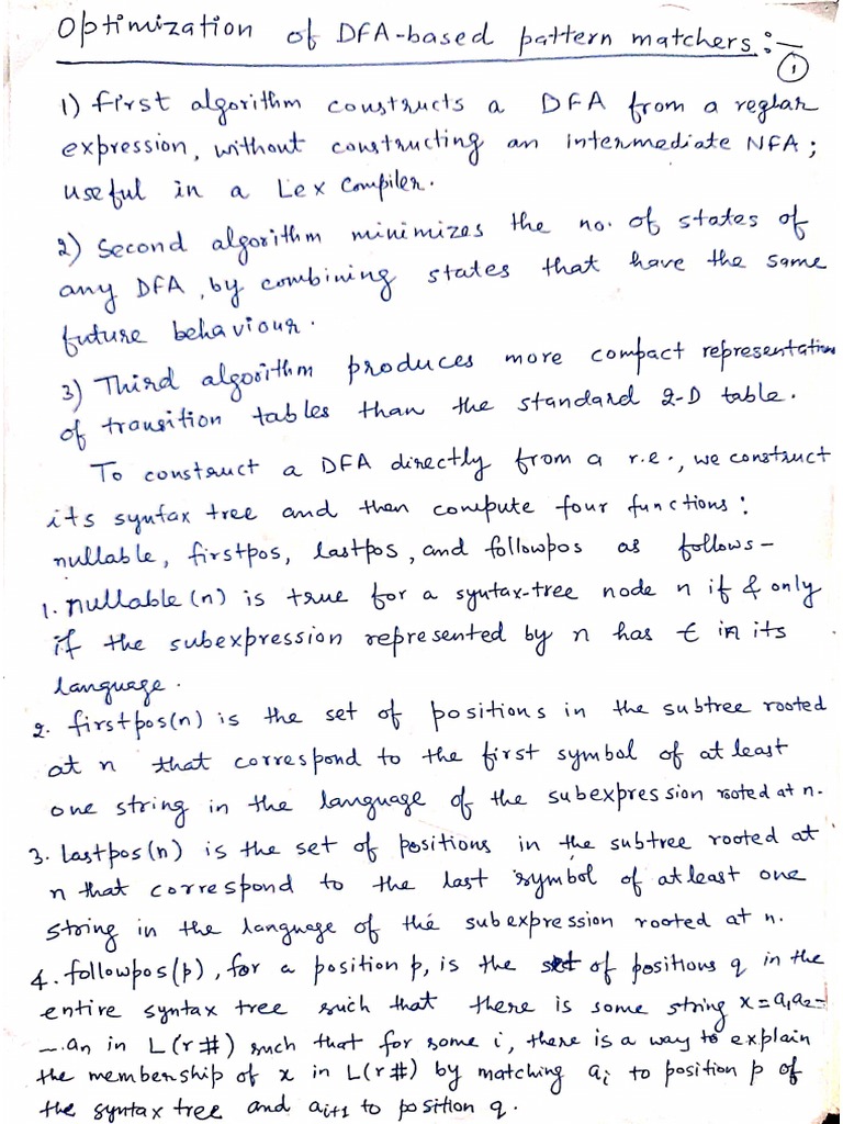 Optimization of DFA Question | PDF