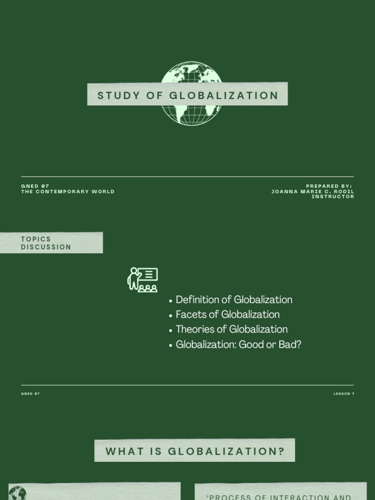 GLOBALIZATION | PDF | World Systems Theory | Globalization