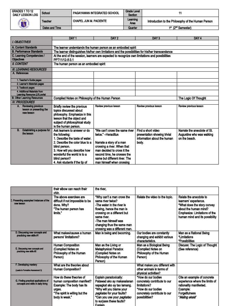 Week F - Embodied Spirit1 | PDF | Learning | Teaching Method