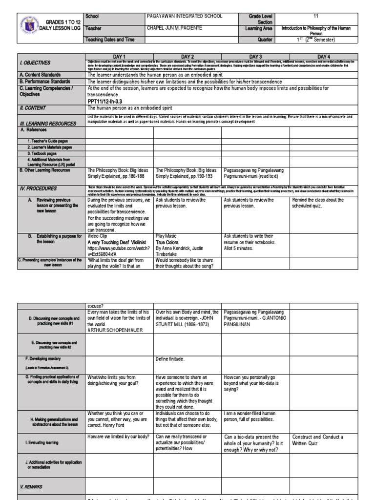 Week H - Embodied Spirit3 | PDF | Learning | Teaching Method