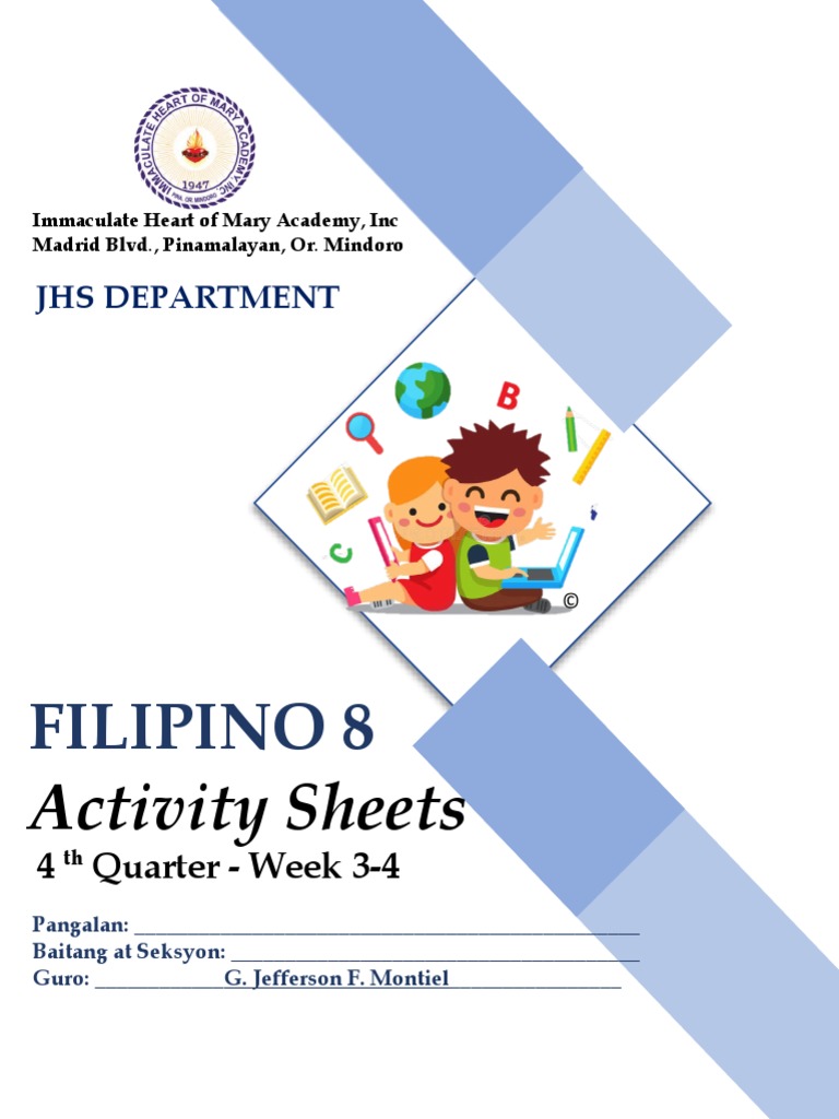 AS 4th Q Week 3 & 4 - Regular&SSC | PDF