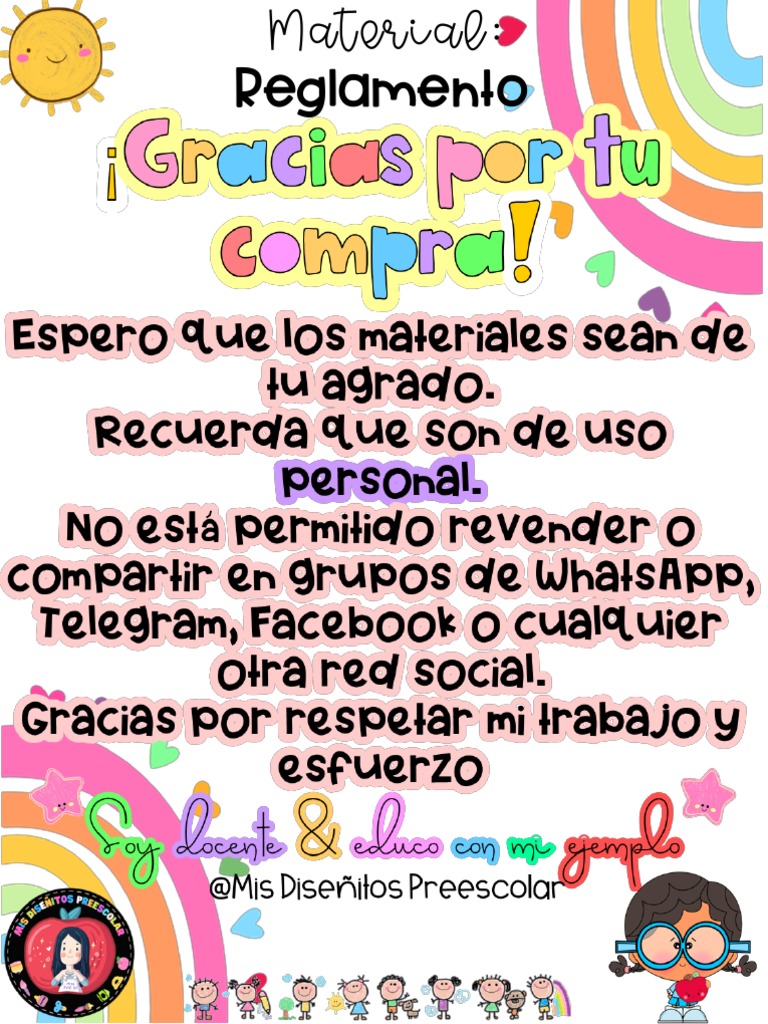 17 Kit. Reglamento de Aula - Mis Diseñitos Preescolar | PDF