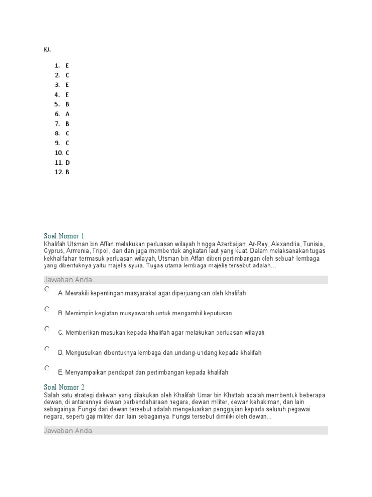 Tes Akhir Modul Ski | PDF