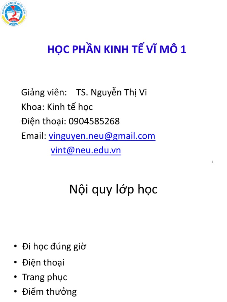 Chuong 1 - Tong Quan Ve KTH Vi Mo | PDF