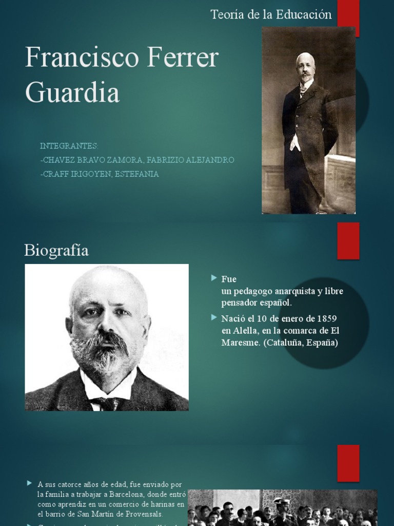 Francisco Ferrer: Pionero Educativo | PDF