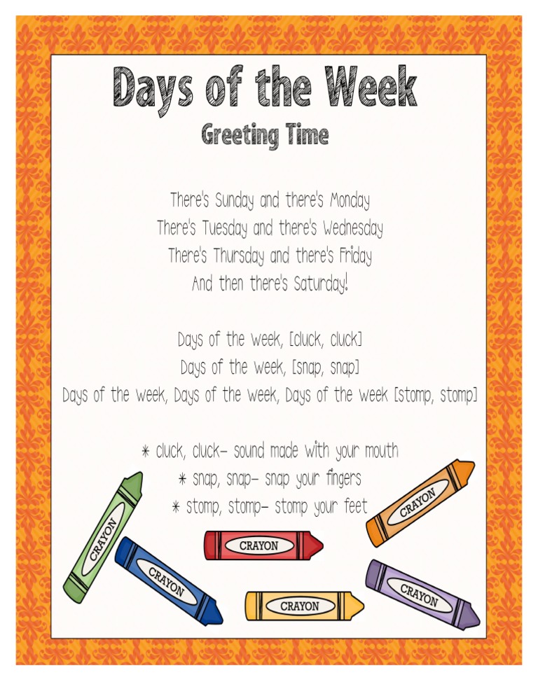Days of The Week | PDF