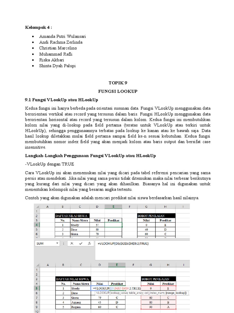 Kelompok 4 - Topik 9, 10, 11 - Lookup | PDF