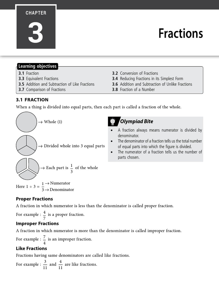 Learn key fraction concepts like equivalent fractions, addition and ...
