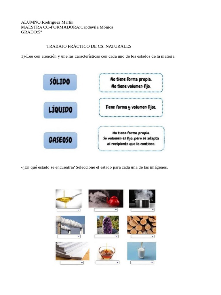 Estados y Cambios de la Materia | PDF