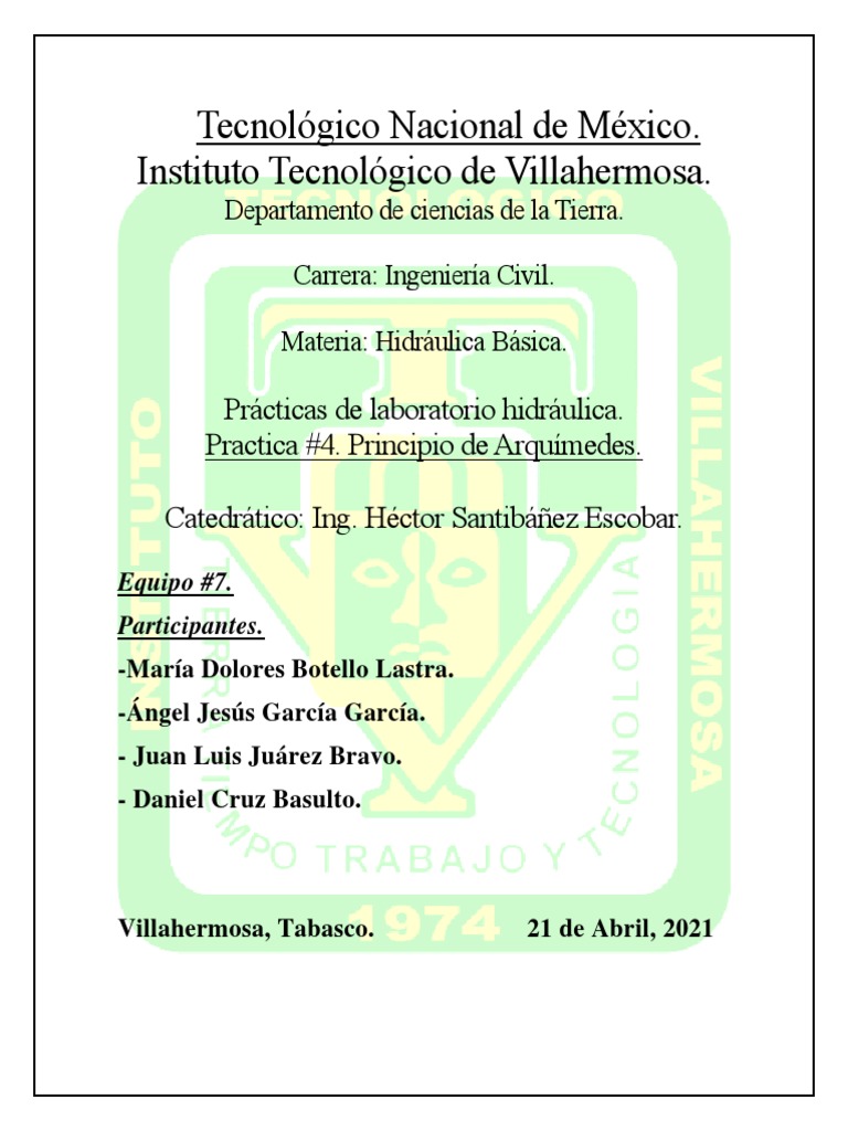 Practica4 Equipo7 | PDF | Masa | Densidad