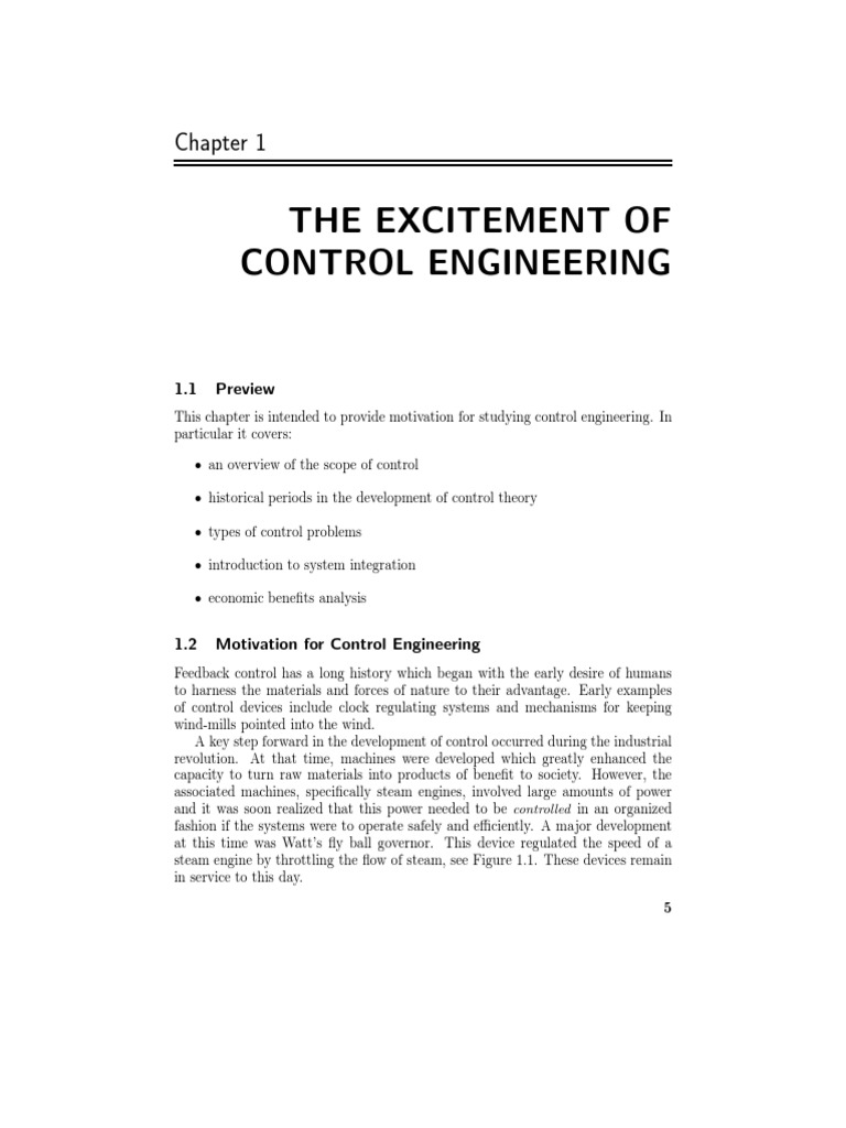 Introduction to Control Engineering | PDF