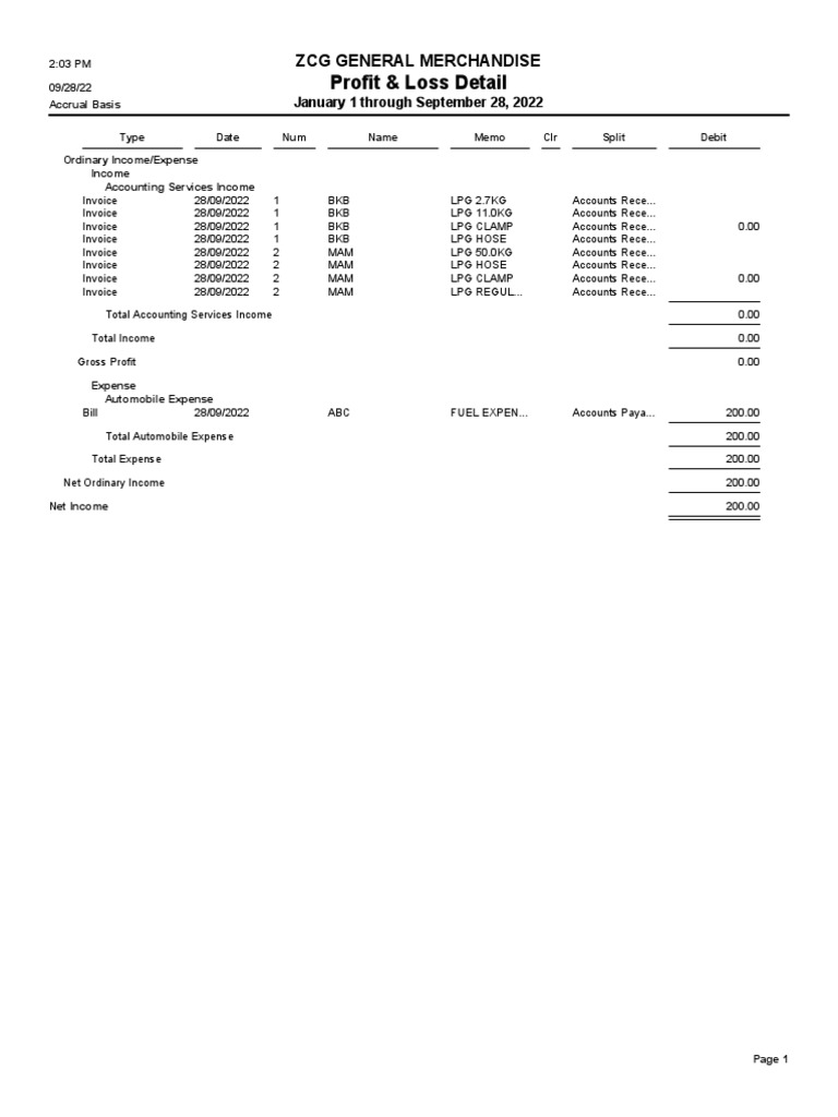 PNL Details (Accrual) | PDF | Income Statement | Taxes