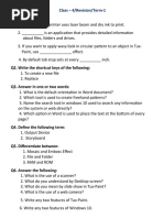 CBSE Class 4 Computers Worksheets (6) - Editing Text in Ms Word-1 | PDF ...