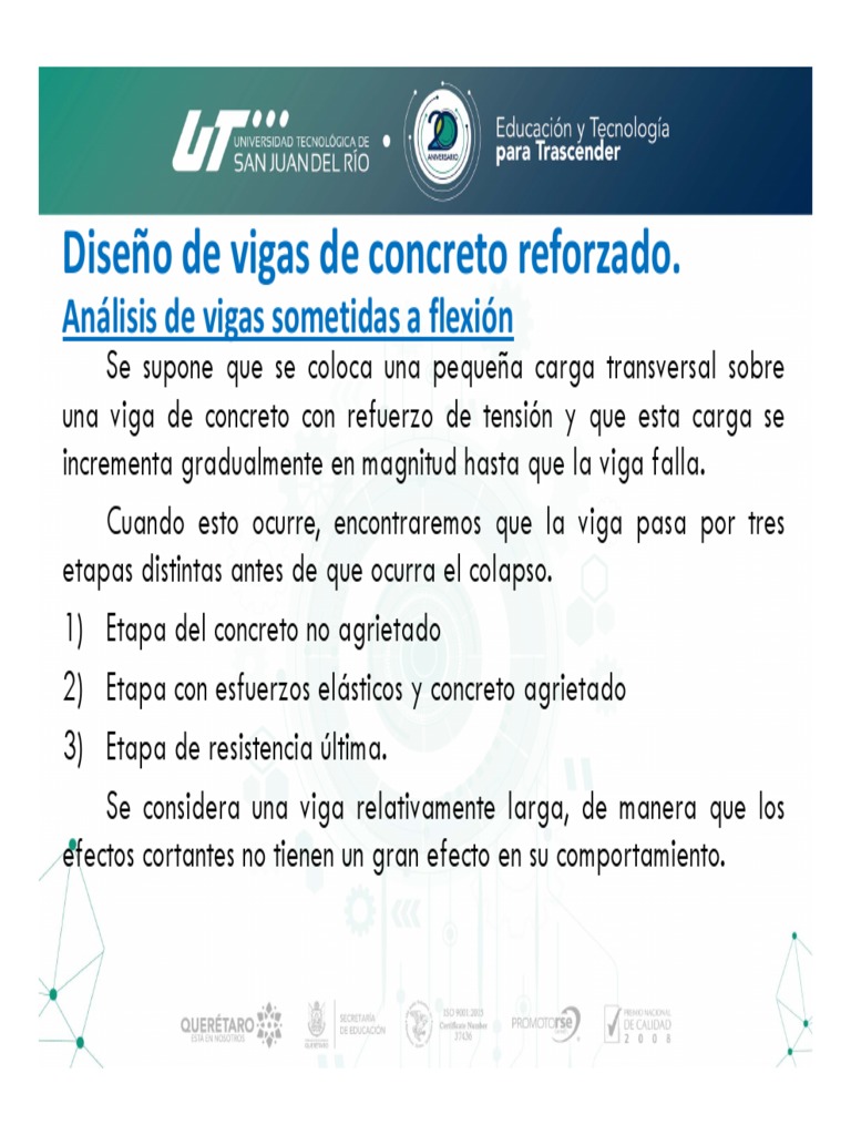 Diseño Por Flexion en Vigas | PDF | Viga (Estructura) | Doblar