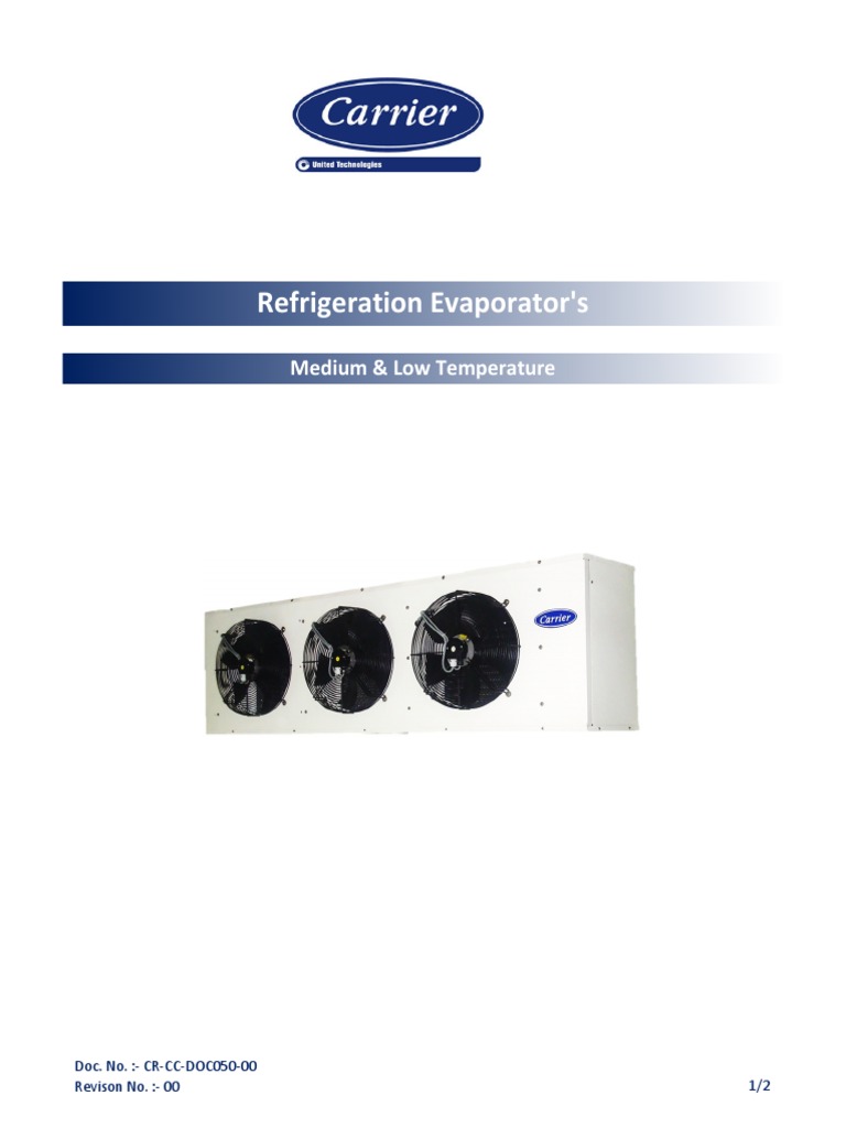 Cold Room Evaporator Unit | PDF | Continuum Mechanics ...