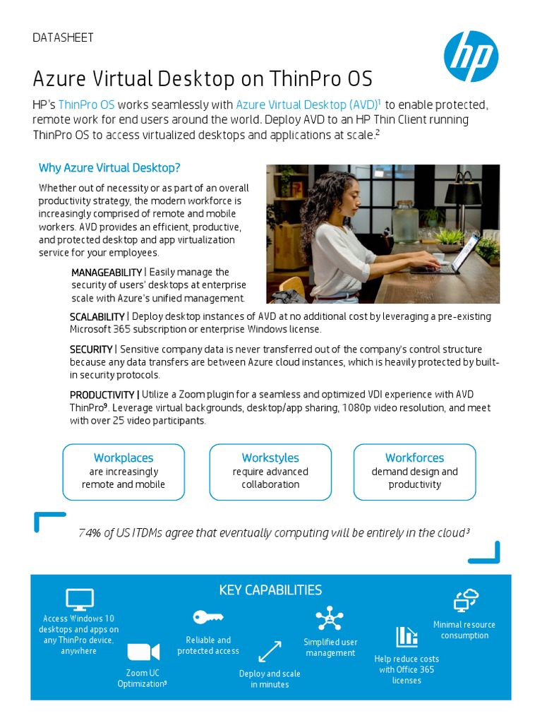 Azure Virtual Desktop On ThinPro OS | PDF | Desktop Virtualization ...