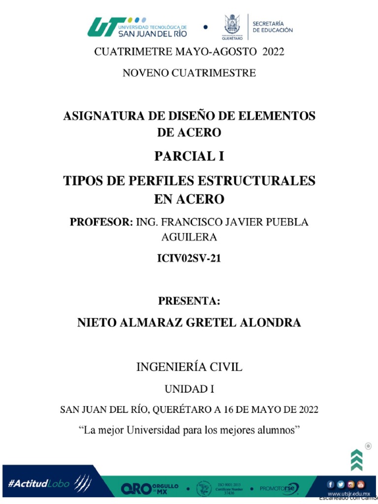 Tipos de Perfiles Estructurales en Acero | PDF Tipos de Perfiles Estructurales en Acero | PDF