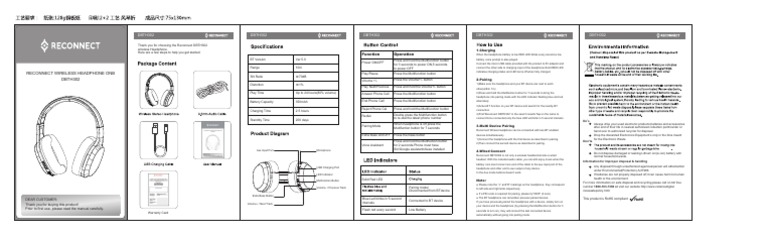User Manual | PDF | Headphones | Waste Management