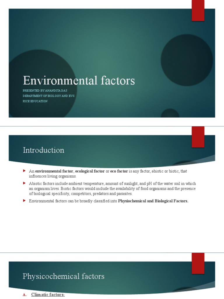 3 Environmental Factors | PDF | Atmosphere Of Earth | Water Vapor