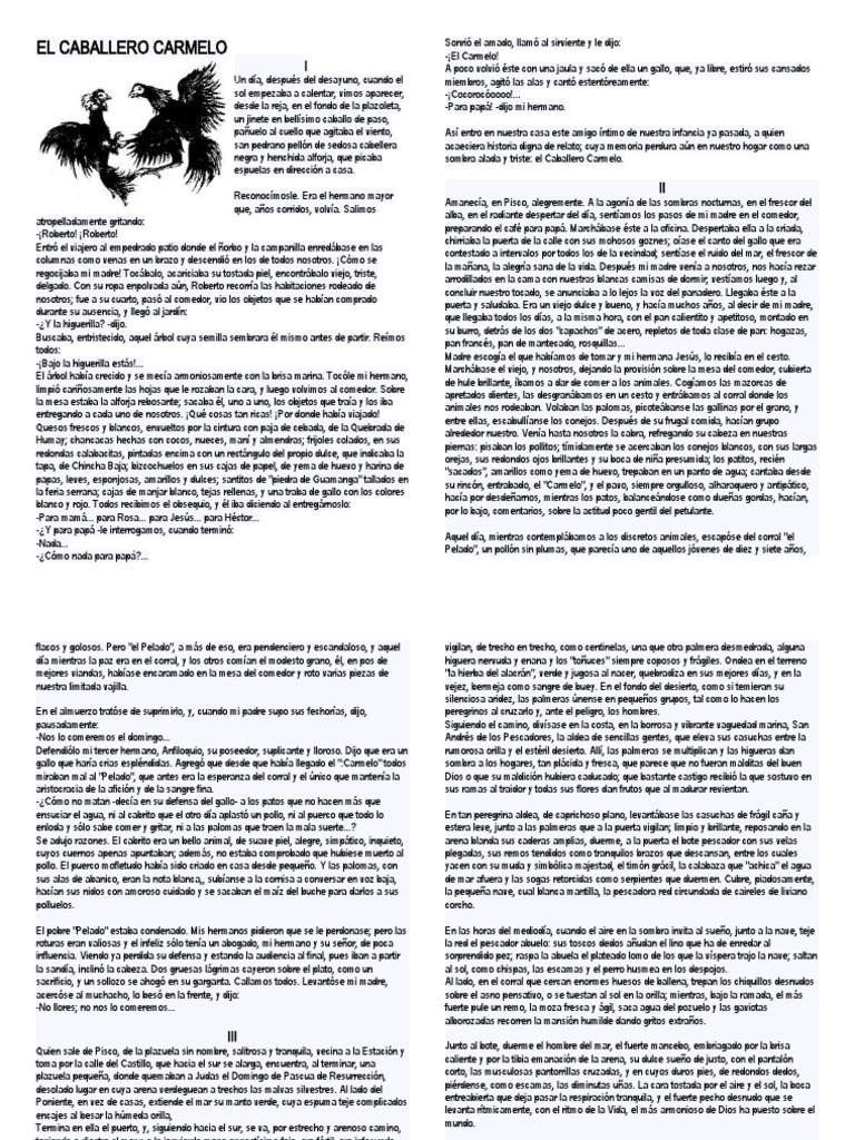 El Caballero Carmelo | PDF | Pollo