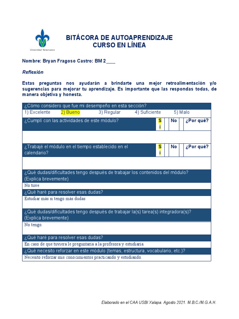 BM5 BryanFragosoBitacora | PDF