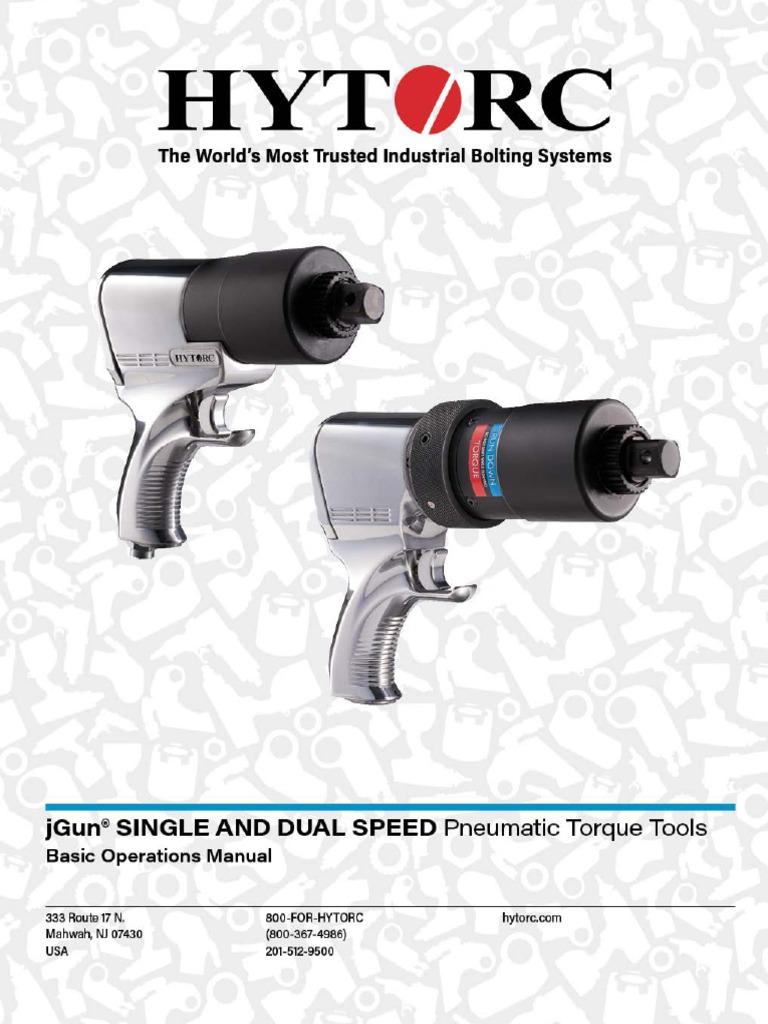 Hytorc Jgun Single Dual Manual Email 040621 | PDF