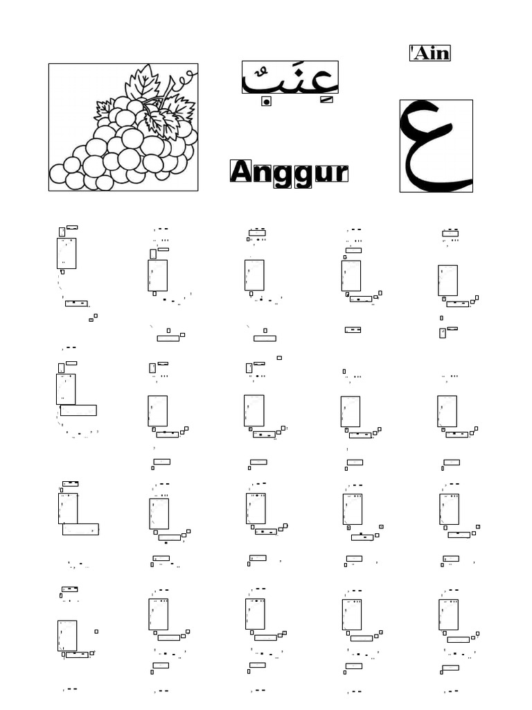 Menebalkan Huruf Hijaiyah Ain | PDF
