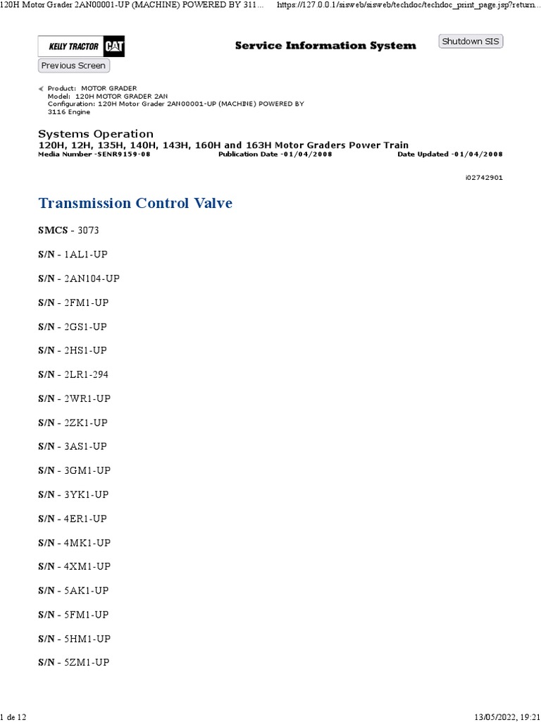 Transmission Control Valve | PDF | Valve | Clutch