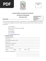 MSG Cohort 2025 2026 Academic Year Application Form Revised | PDF ...