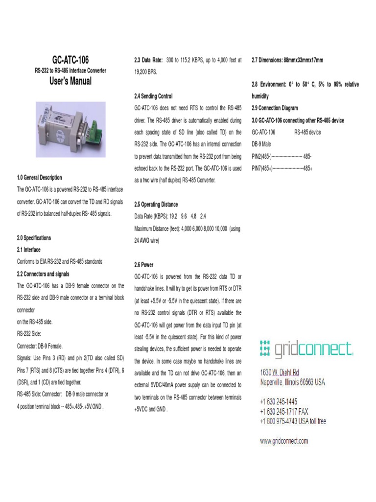 ATC-106 User's Manual | PDF | Telecommunications Equipment | Electrical Engineering