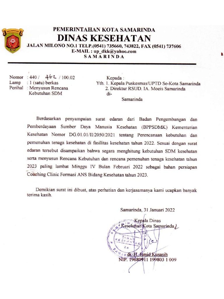Surat Renbut | PDF
