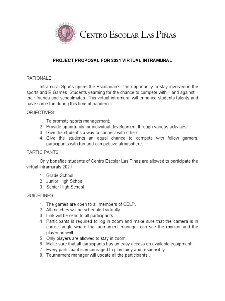 Project-Proposal-for-Intramurals-2021 (1) | PDF