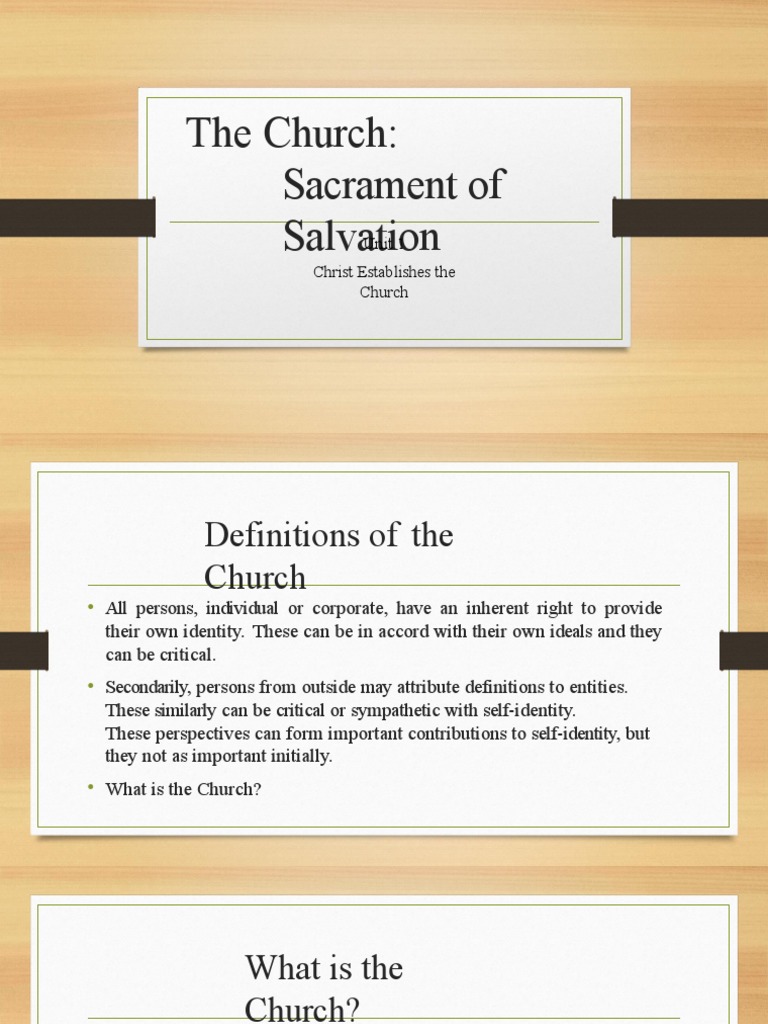 The Church | PDF | Catholic Church | Sacraments