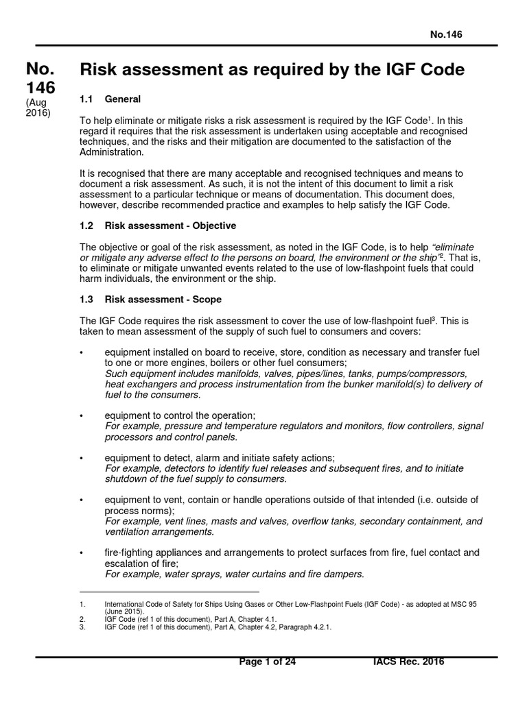 Rec No 146 pdf2946 | PDF | Risk | Risk Assessment