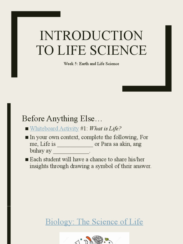 Introduction To Life Science | PDF | Life | Biology