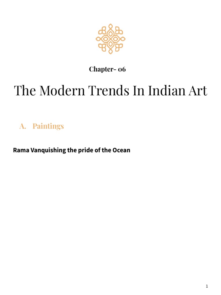 Class 12th Chapter No - 06 The Modern Trends in Indian Art | PDF ...