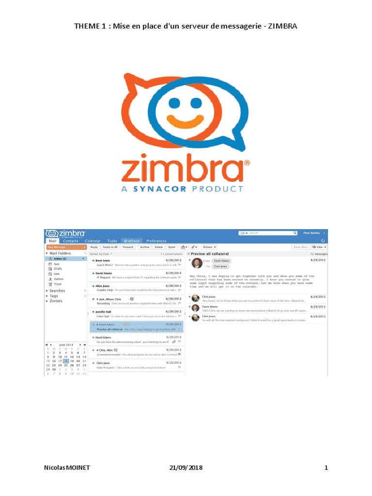 Installation et configuration de Zimbra | PDF | Serveur (Informatique ...